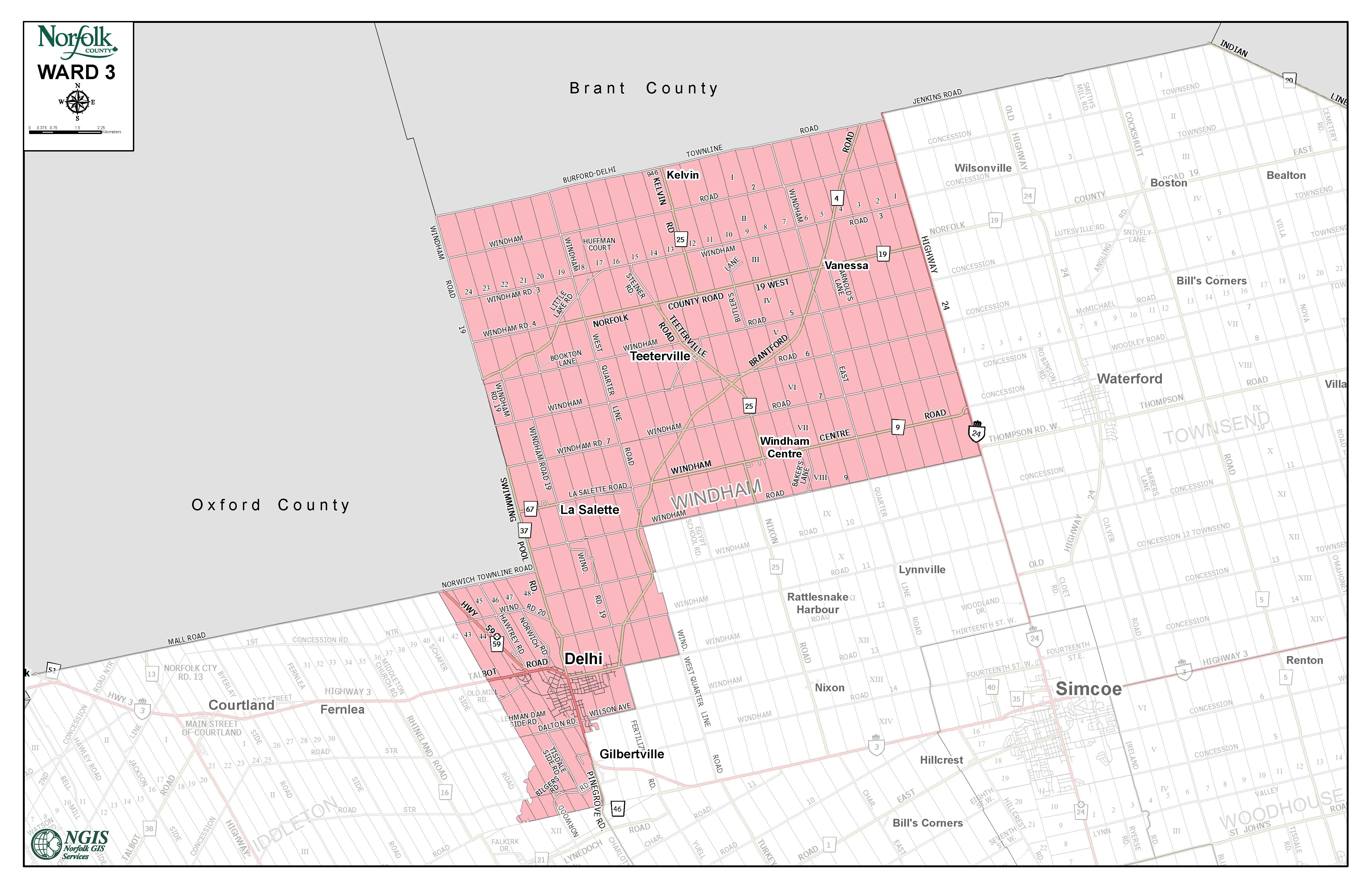 Ward Maps | Norfolk County